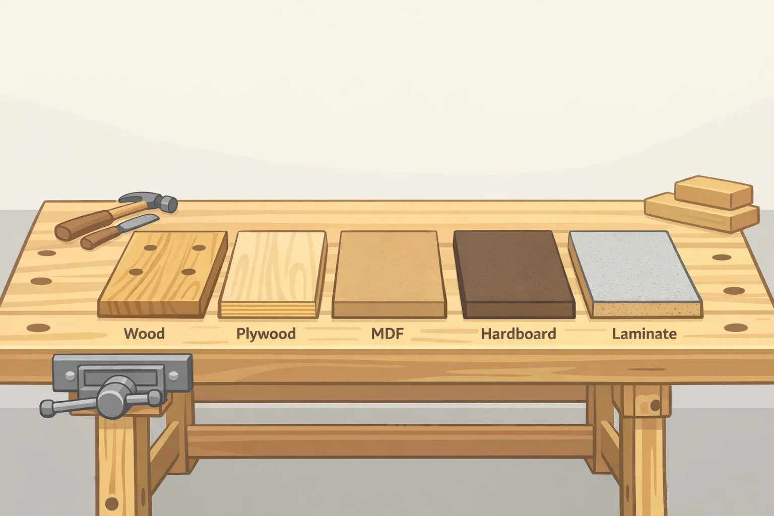 Best Material for a Workbench Top: 5 Options Compared