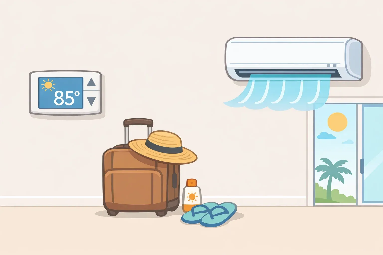 Should You Turn Off Air Conditioner Before Vacation: Best Setting